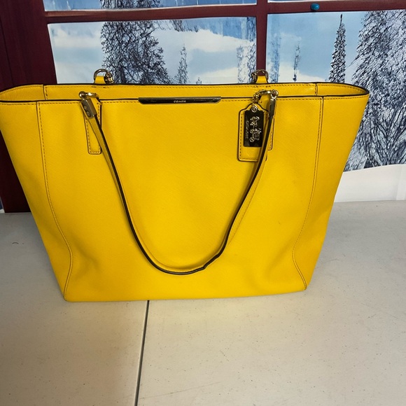 Coach | Bags | Coach Vibrant Yellow Park Metro Tote | Poshmark